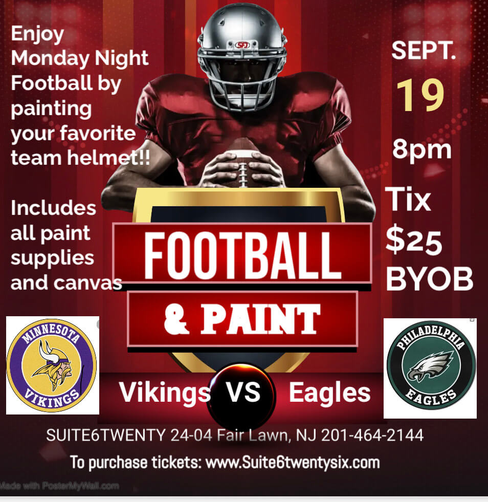 Football & Paint | Art Studio for Family Fun | Event venue in Fair Lawn ...